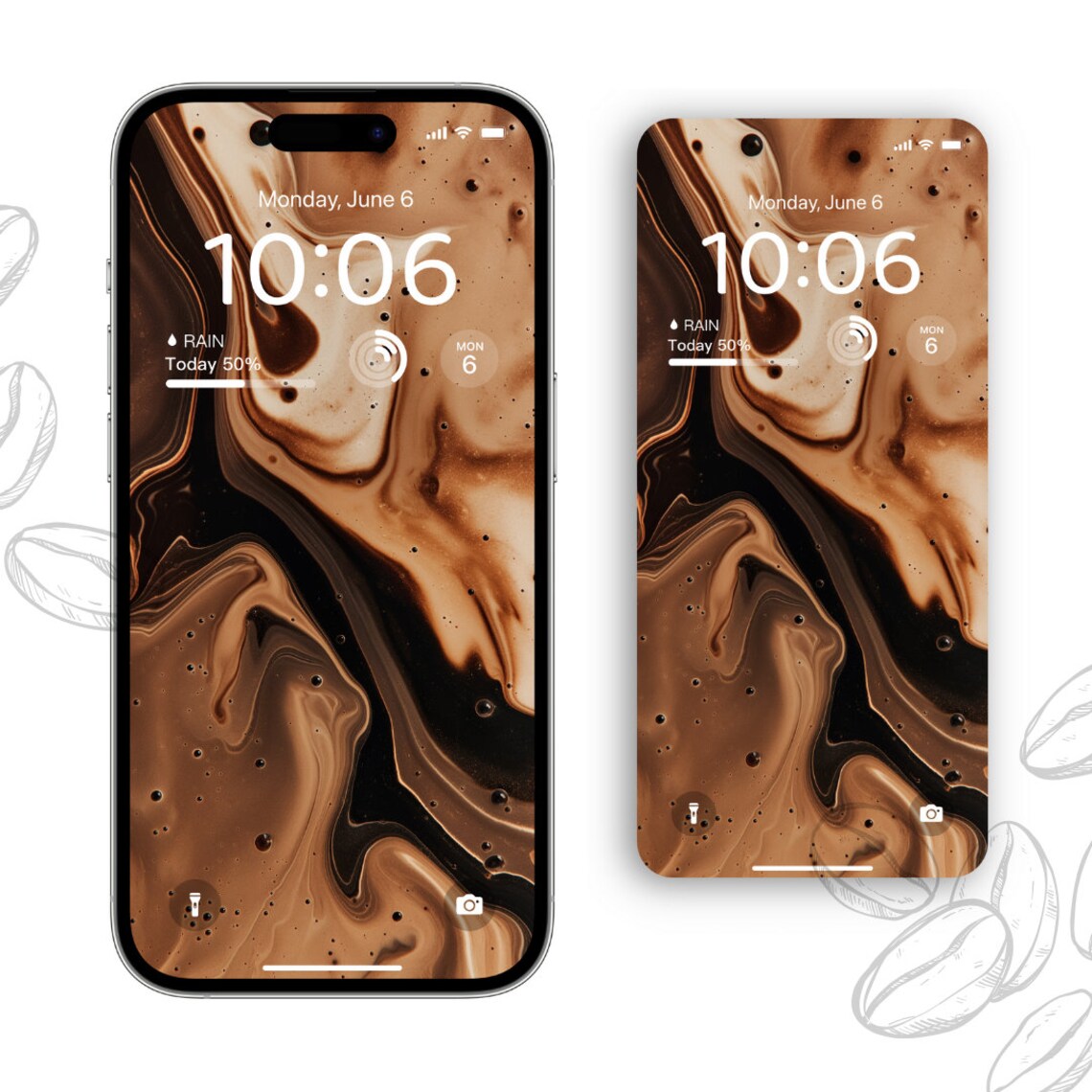 Coffee Marble Texture iPhone Wallpapers - Elegant 4K Smartphone ...