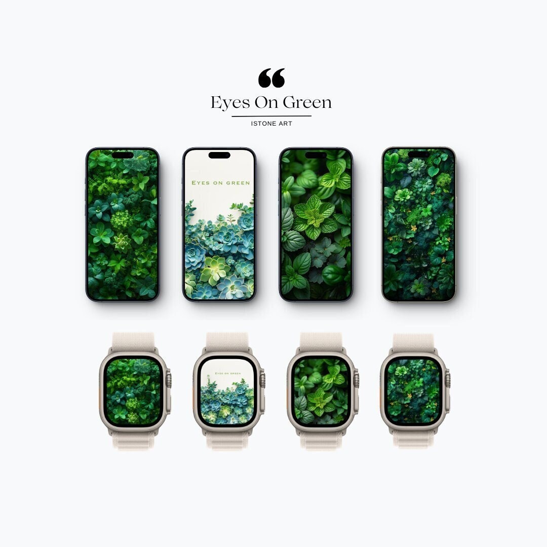 Soothing Nature Phone Wallpaper - Eye Comfort, Plants, Serenity Design ...