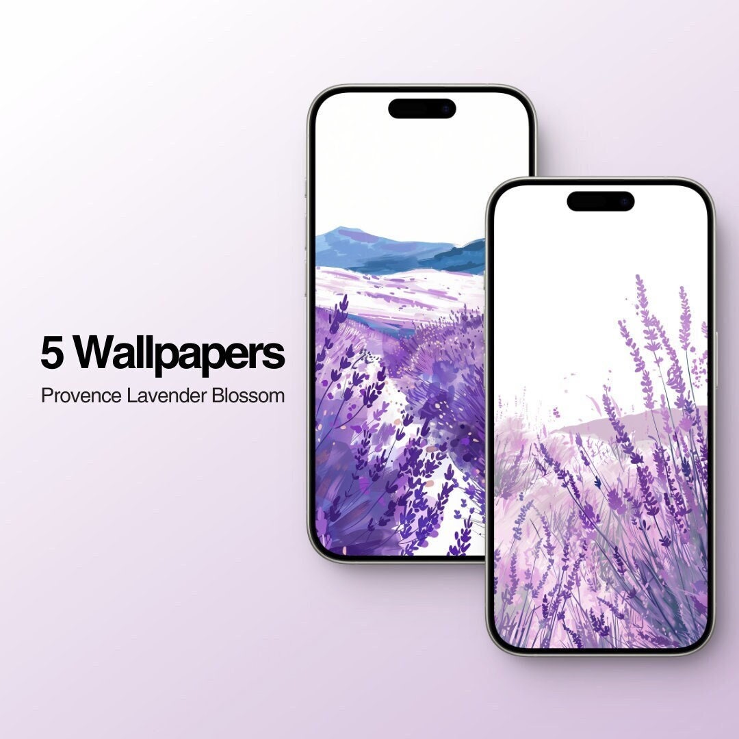 Provence Lavender Dreamscape Wallpaper - Dreamy Purple, Lavender Lover ...