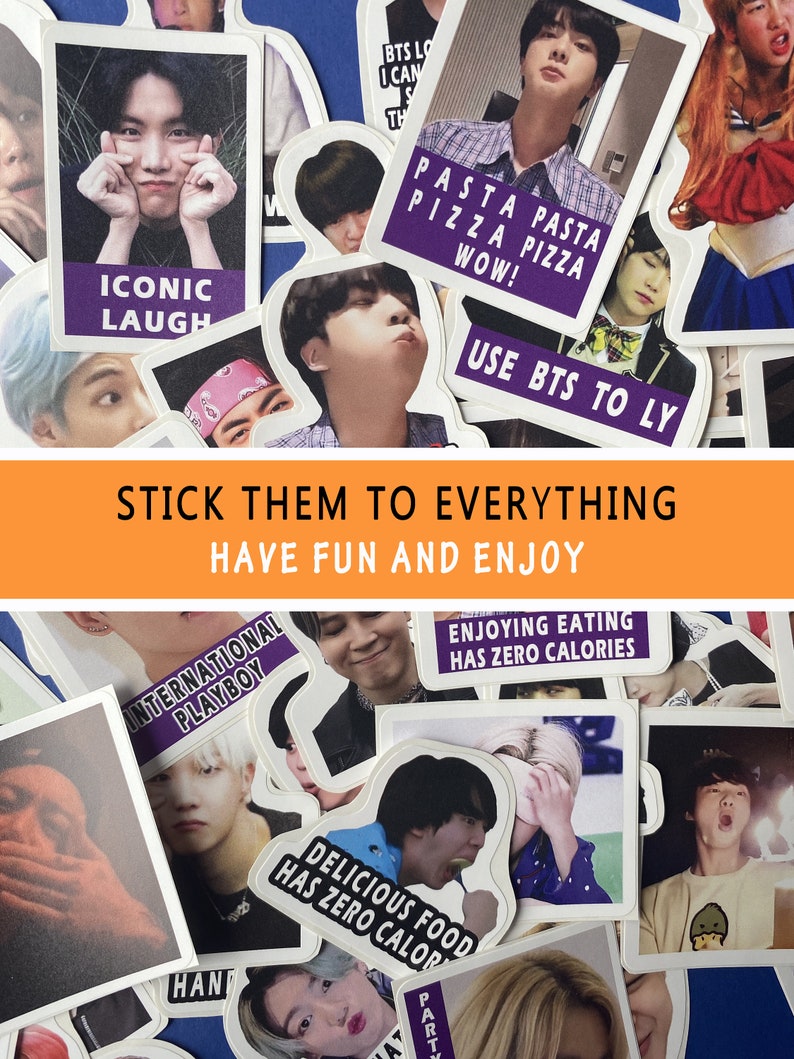 Agust D BTS Meme Stickers Suga Sticker Bangtan Boys Waterproof BTS ...
