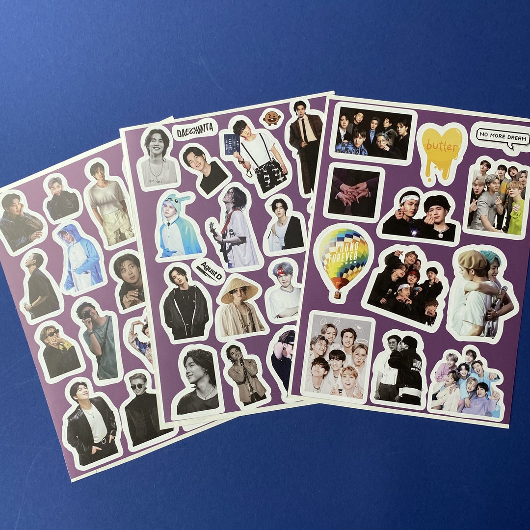 BTS Merch Set Stickers BTS Agust D Suga Namjoon RM Bts Waterproof ...
