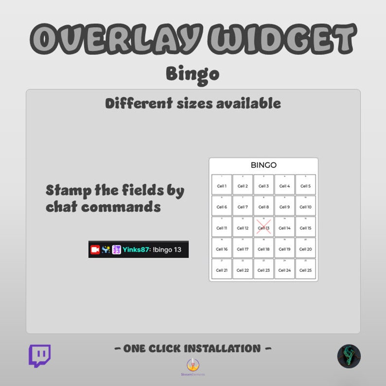 Twitch Chat Bingo Game - Etsy