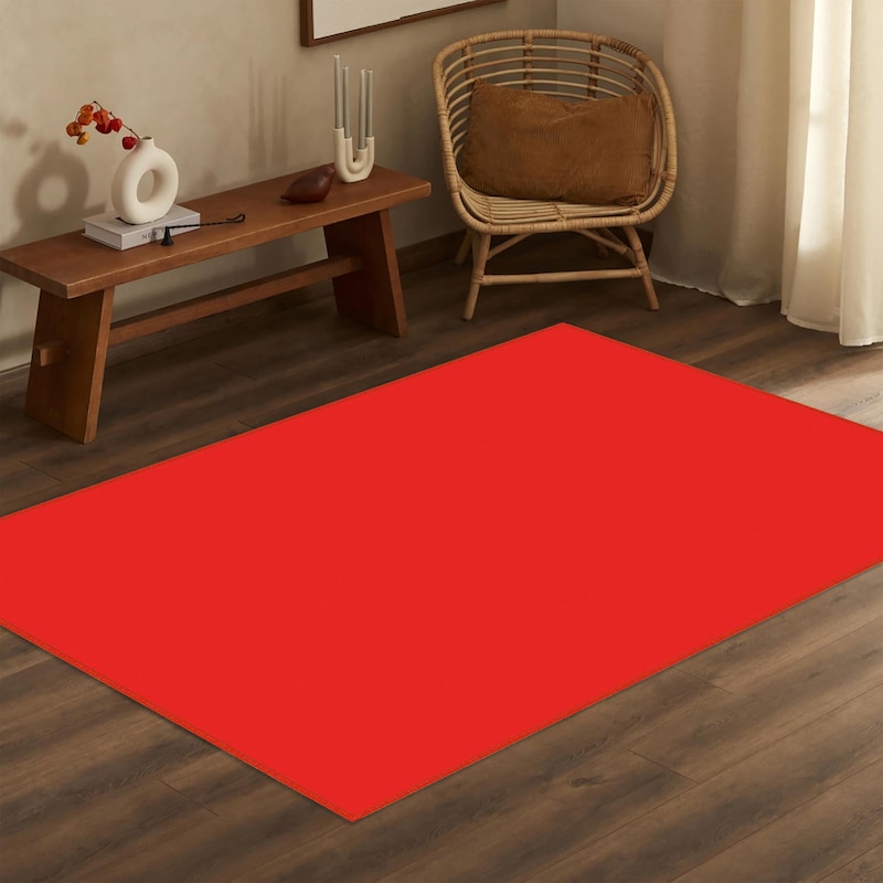 Red Rug - Etsy