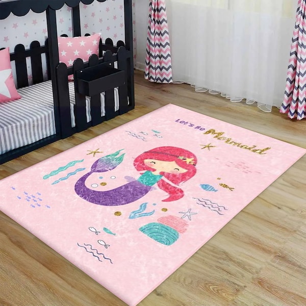 Mermaid Area Rug - Etsy