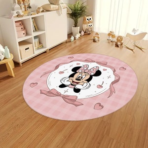 Minnie Mouse Rugs, Cartoon Theme Rug, Gift Rugs for Girls, Birthday ...
