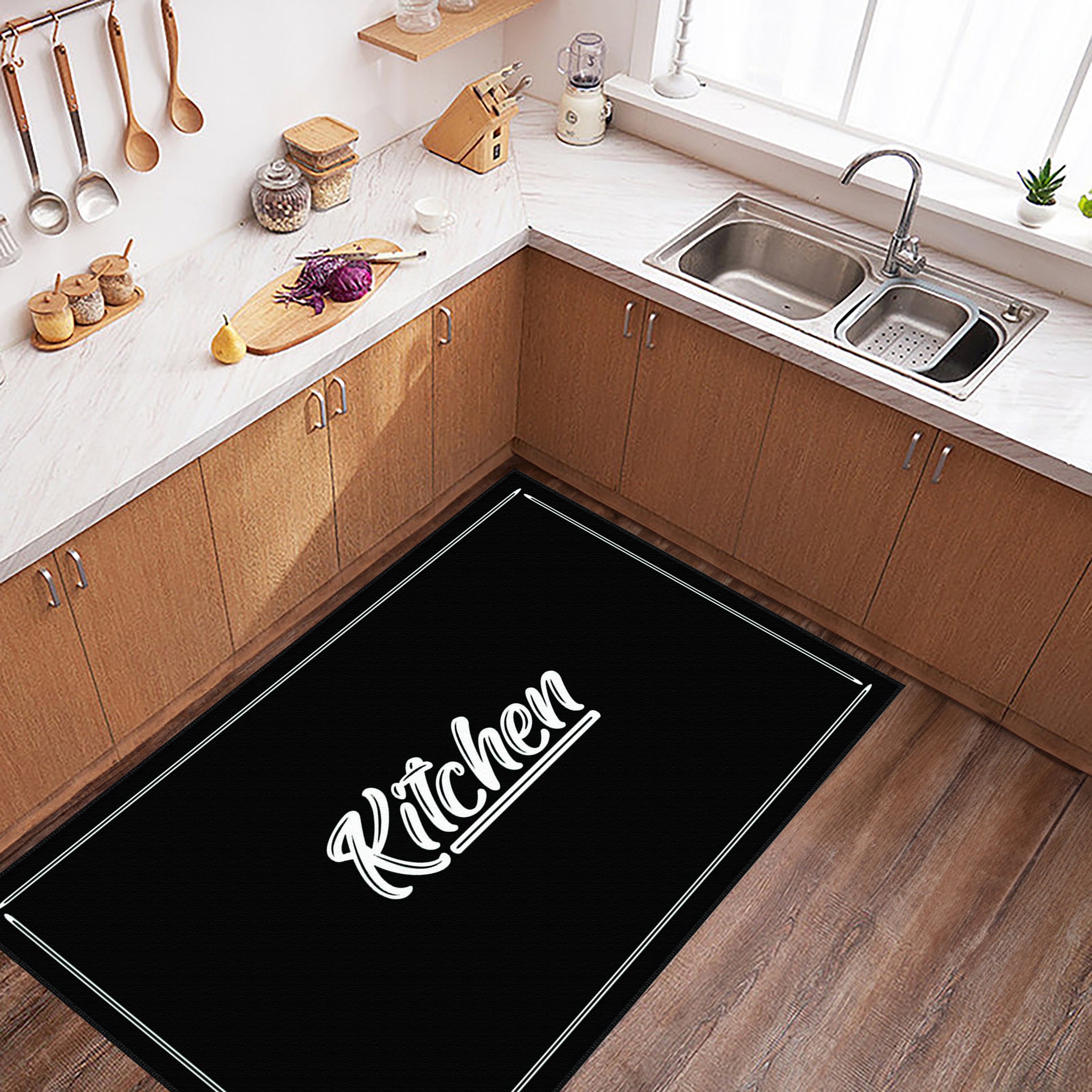 Kitchen Carpets, Non-slip Kitchen Mat, Washable Non-slip Kitchen Rug ...