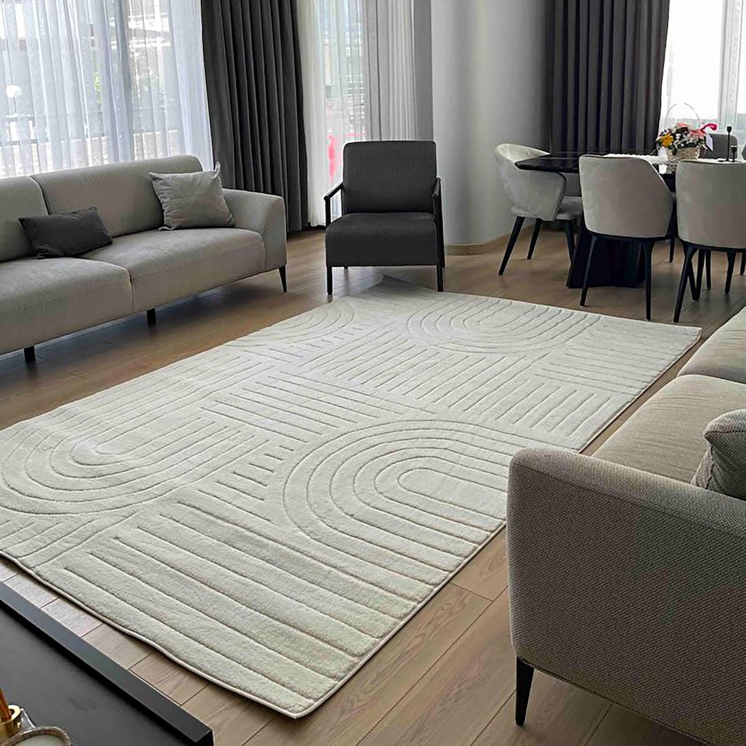 Soft Boho Rugs, Cream Rug for Living Room, Cream Boho Rug, Nordic Area ...
