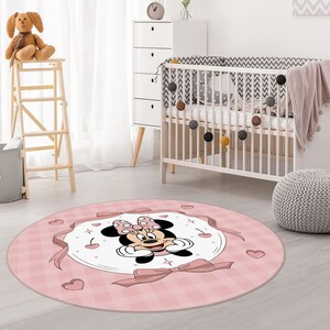 Minnie Mouse Rugs, Cartoon Theme Rug, Gift Rugs for Girls, Birthday ...