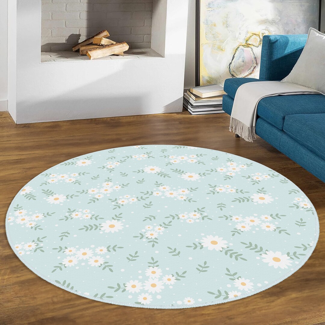 White Magnolia Flower Rug, Magnolia Rug, Trend Rug, Botanical Rug, 3D ...