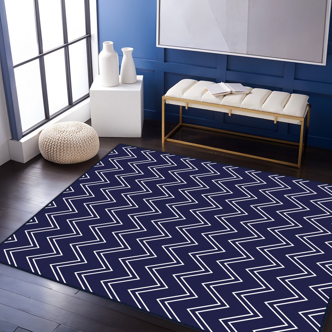 Navy Blue Rug, Navy Blue Carpet, Living Room Rug, Marina Carpet ...