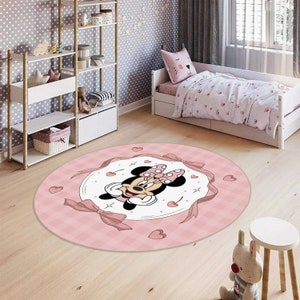 Minnie Mouse Rugs, Cartoon Theme Rug, Gift Rugs for Girls, Birthday ...