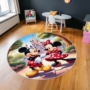 Mickey Mouse Rug,minnie Mouse Rug,fairytale Kids Rugs,sleeping Minnie ...
