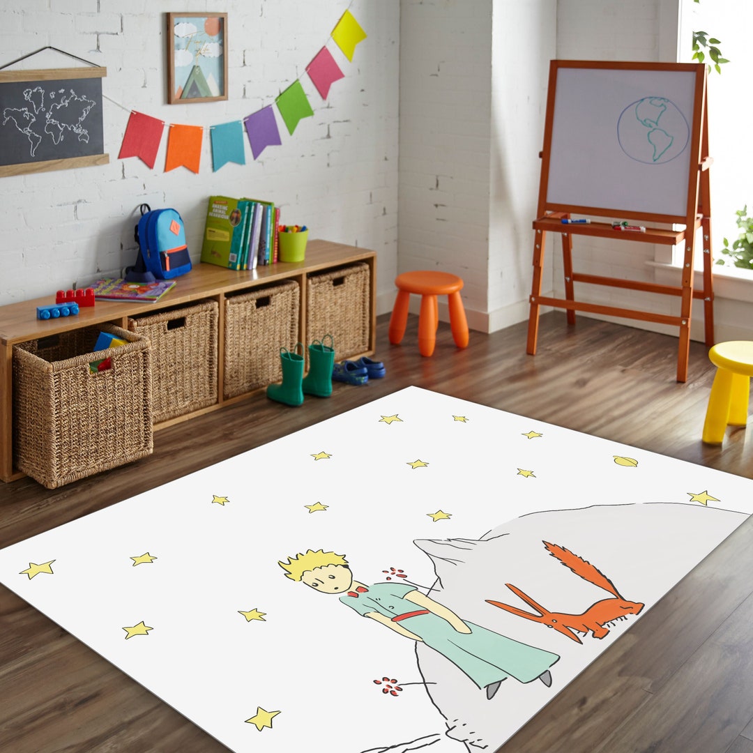 Little Prince Rug, Starry Rug, Cute Little Price Carpet, Kids Prince ...