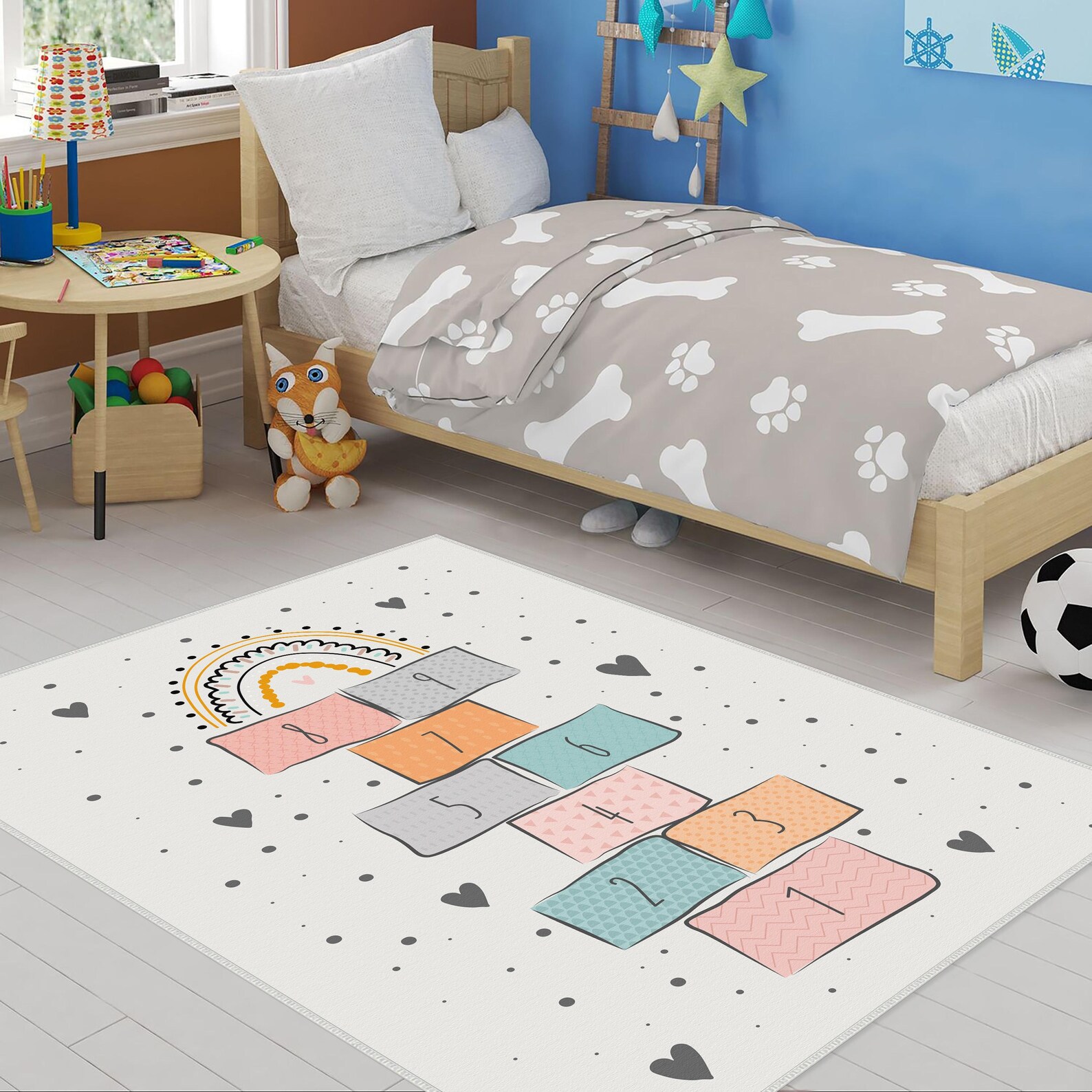 Hopscotch Kids Carpets, Kids Room Carpets, Fun Play Mat, Crawling ...