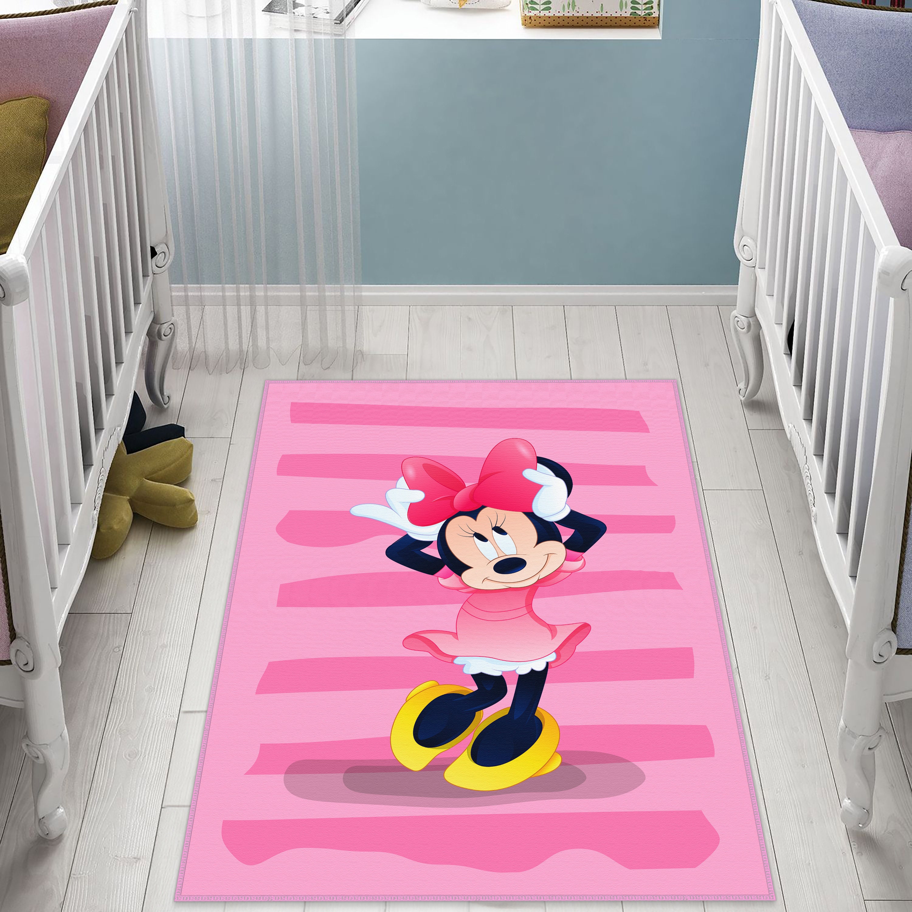 Mickey Mouse Carpet, Minnie Mouse Rug, Mickey Mouse Custom Rug, Pink ...