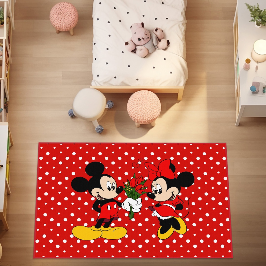 Mickey Mouse Rug, Birthday Gift, Personalized Gift Kids Rug, Mickey ...