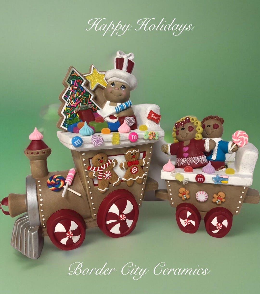 Trains Clay Magic Choo Choo W/hopper 4397 4398 Handcrafted Christmas W ...