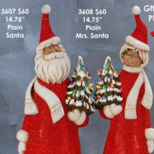 Christmas - Clay Magic - Mr & Mrs Claus Set - 3607 - 3608 - Finished ...