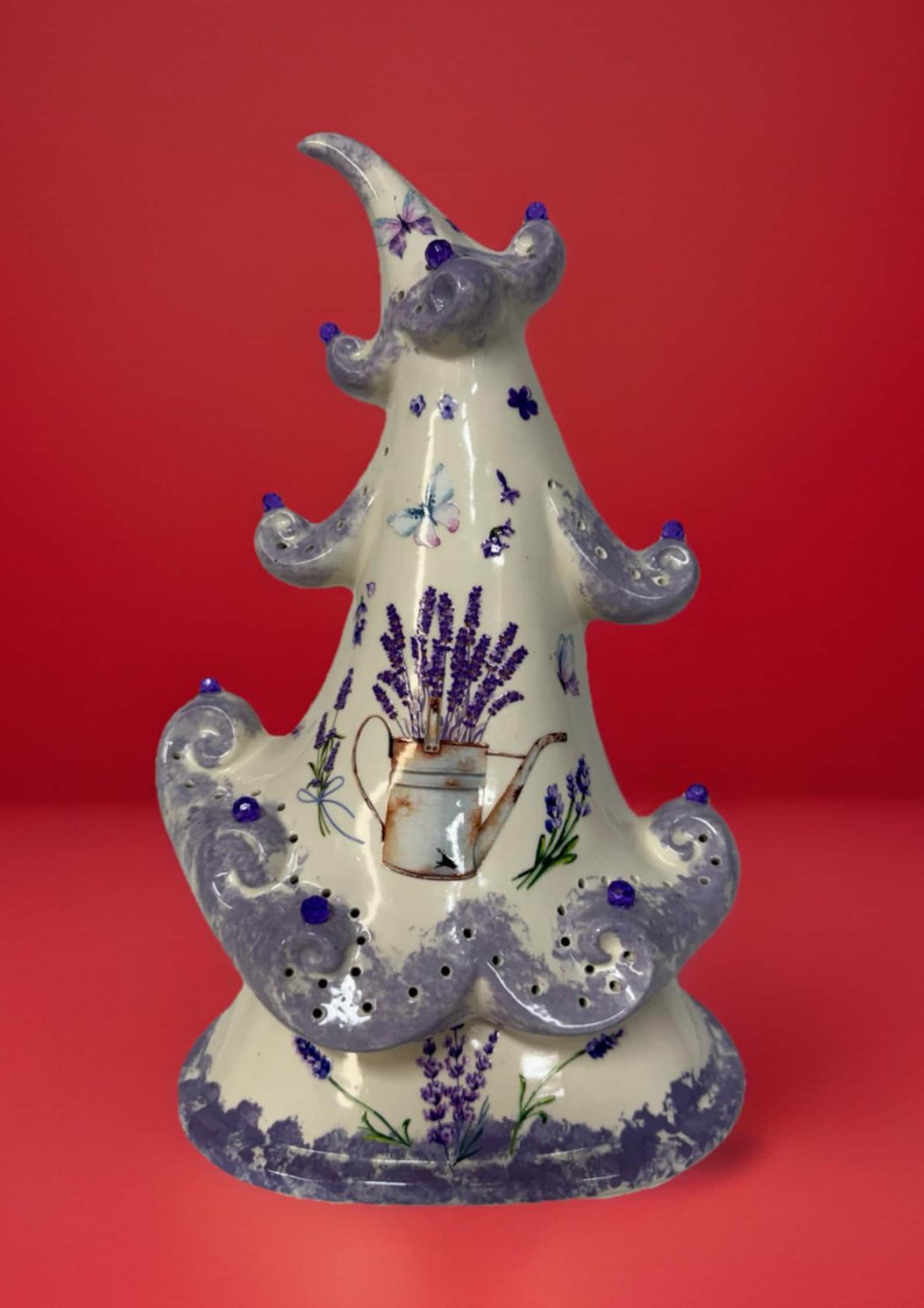 Trees - the “JOLLY” Tree W/base - 12” Tall - Spring Purple Design ...