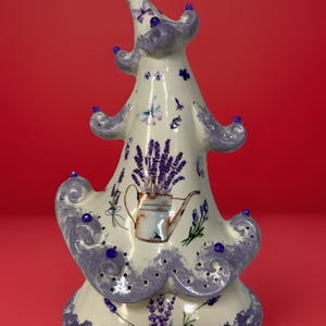Trees - the “JOLLY” Tree W/base - 12” Tall - Spring Purple Design ...