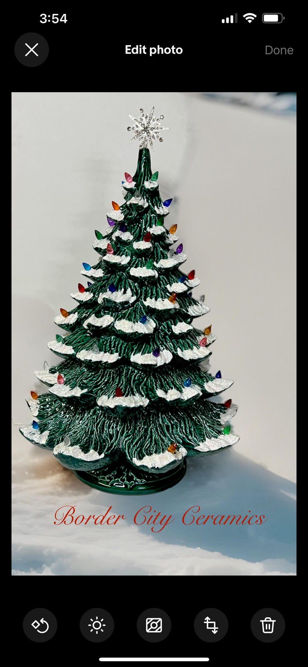 Christmas Trees - Nowell - Ceramic Christmas Tree - 23” Tall With Base ...