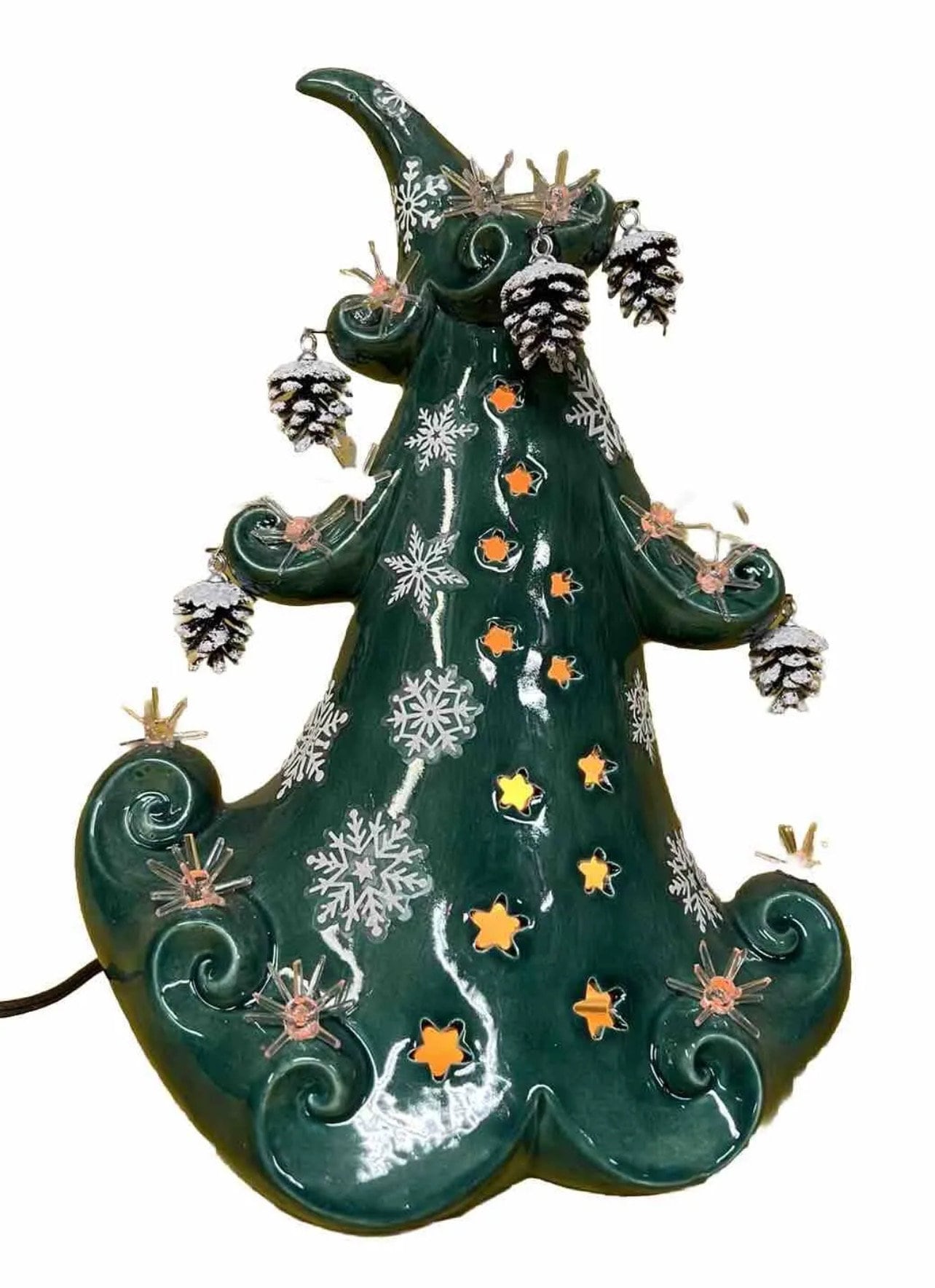 Christmas the JOLLY Tree Mayco Mold 12 Tall Ready to Paint Bisque W ...