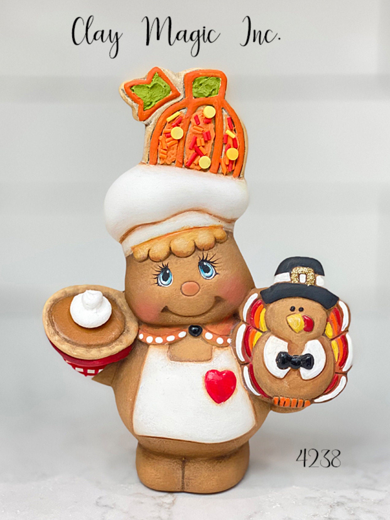 Gingerbreads - Clay Magic - Gingerbread - “pumpkin Spice”- Ready to ...