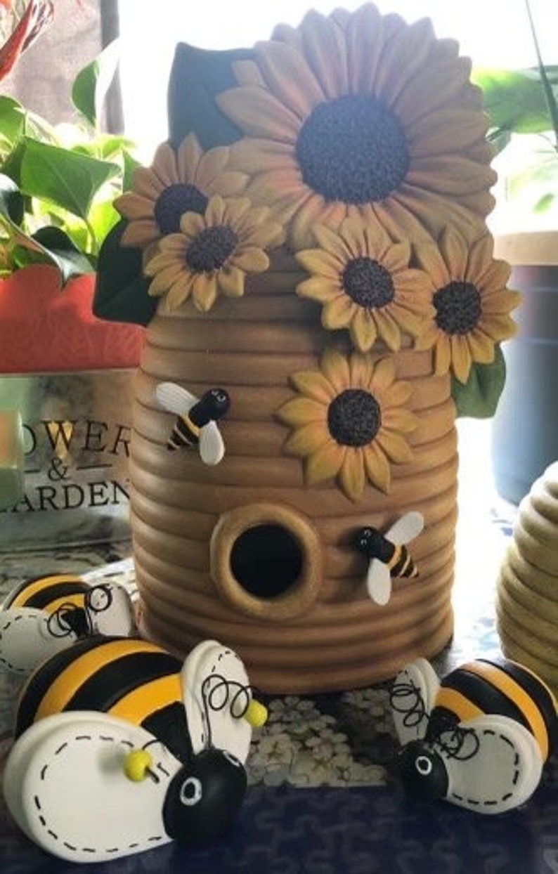 Summer - Clay Magic - Ceramic Bee Skep - 4313 - Ready-to-paint - Etsy
