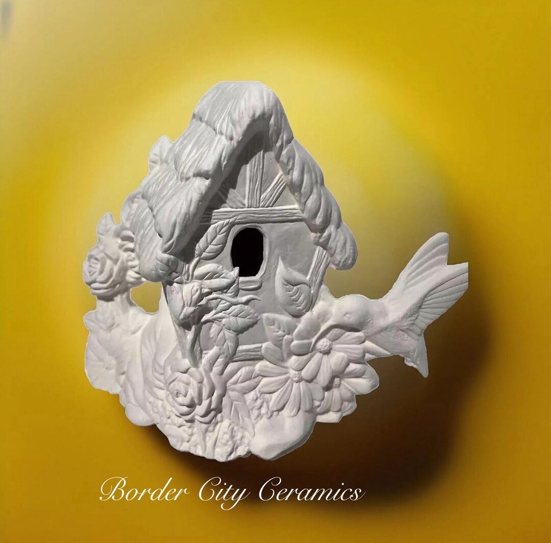 Spring - Kimple Mold - Birdhouse - Hummingbird - Ready to Paint ...