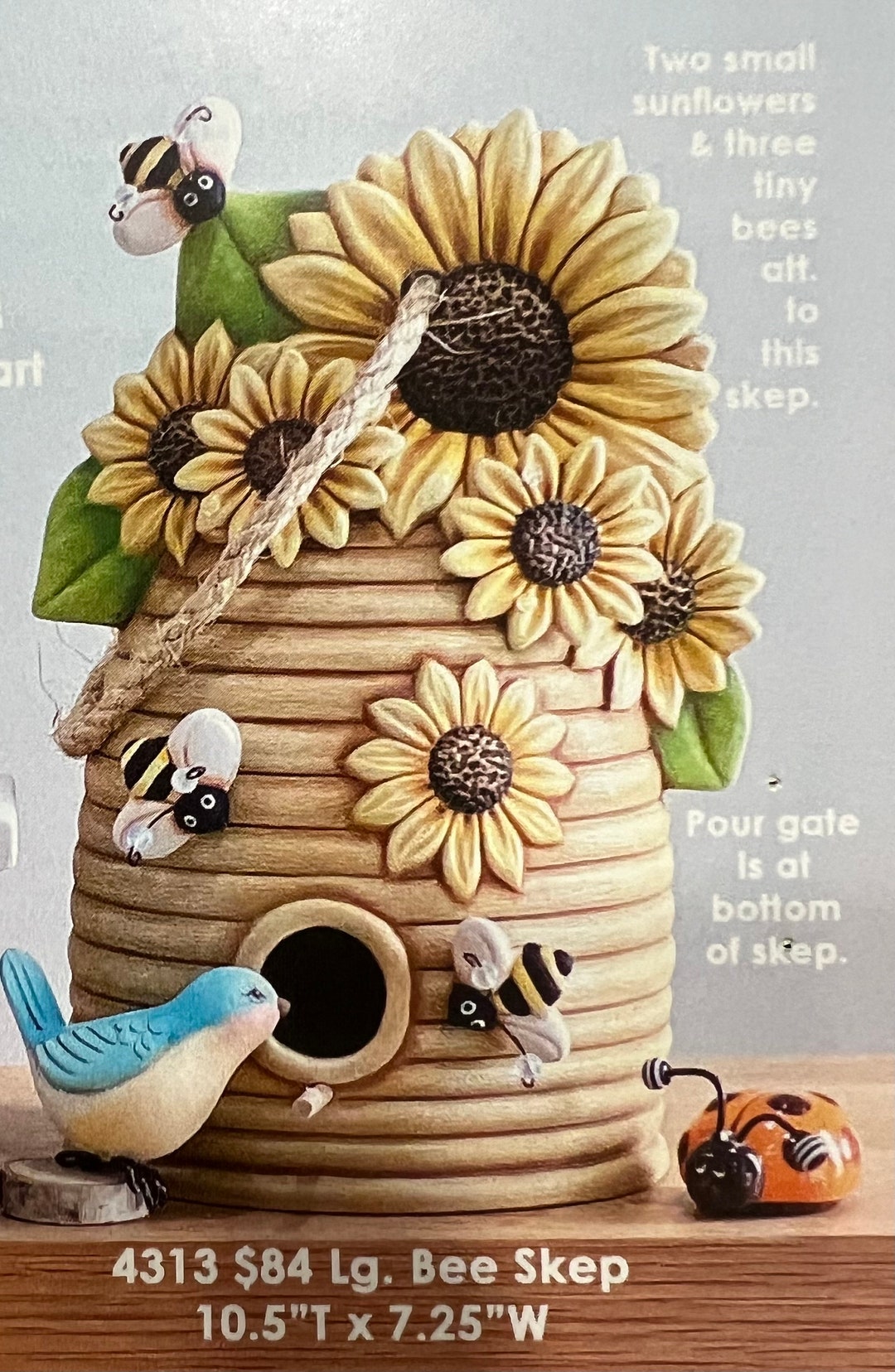 Summer - Clay Magic - Ceramic Bee Skep - 4313 - Ready-to-paint - Etsy