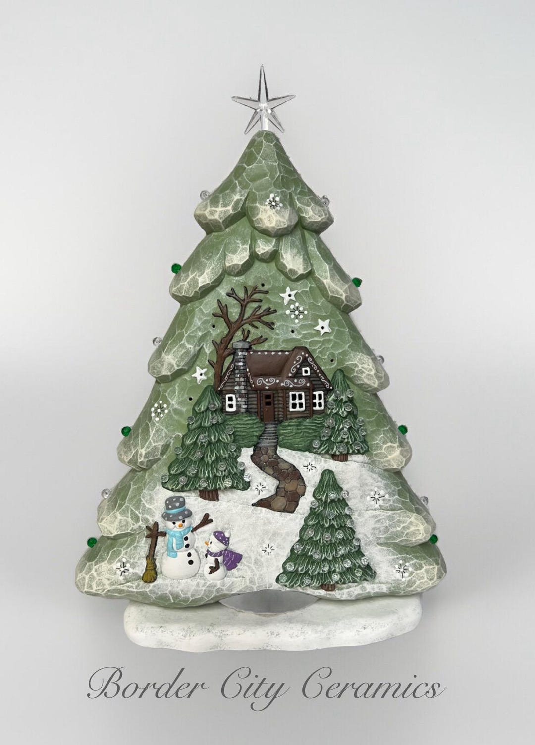 Christmas Trees - Clay Magic - 3194 - Ceramic Lg Christmas Tree With ...