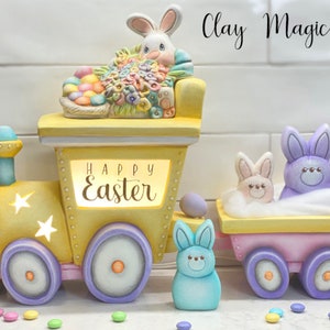 Trains - Clay Magic - Choo Choo W/hopper - 4397 - 4398 - Handcrafted ...