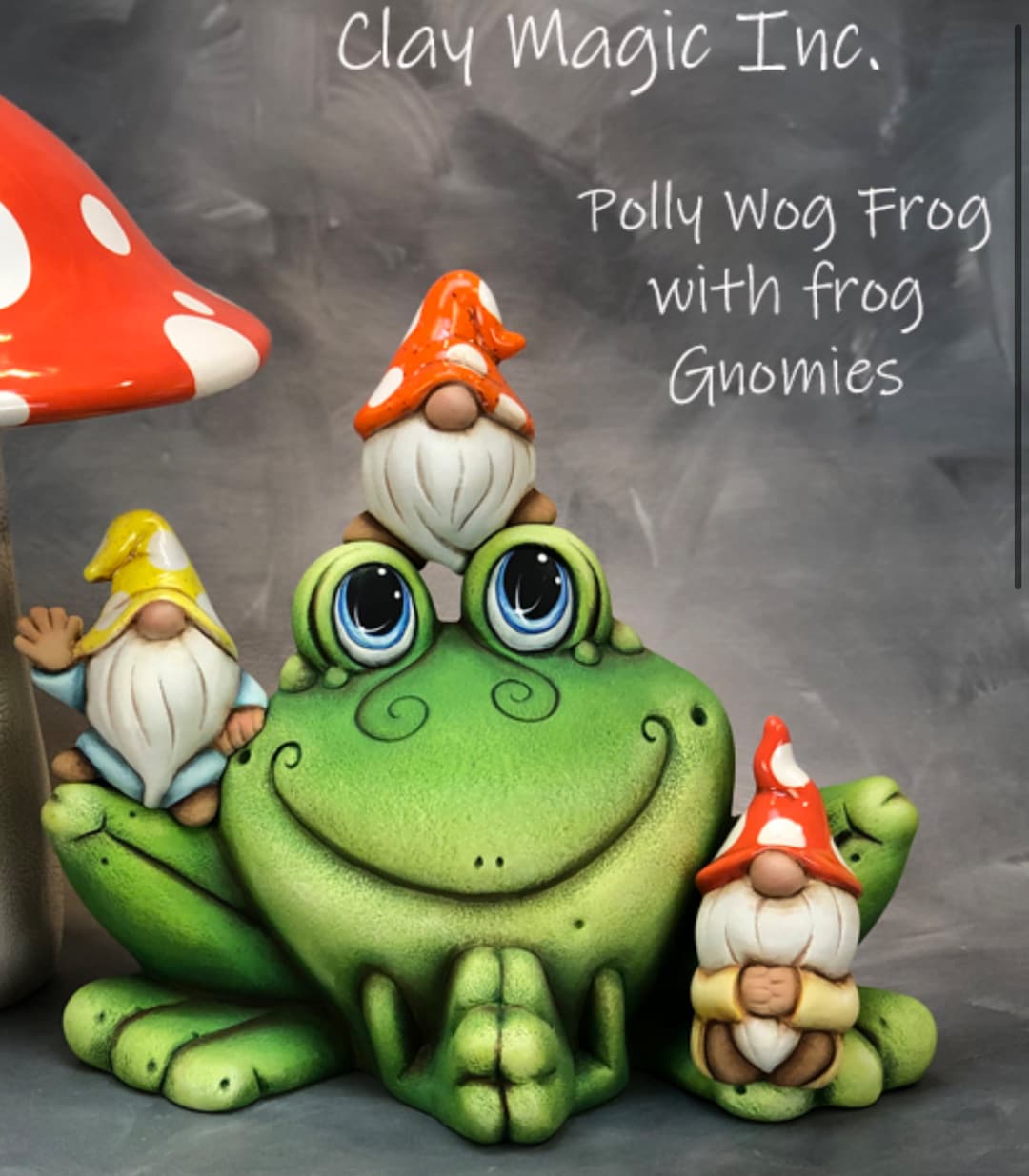 Spring - Clay Magic - “polly Wog Frog” - 4111 - Ready-to-paint - Bisque ...