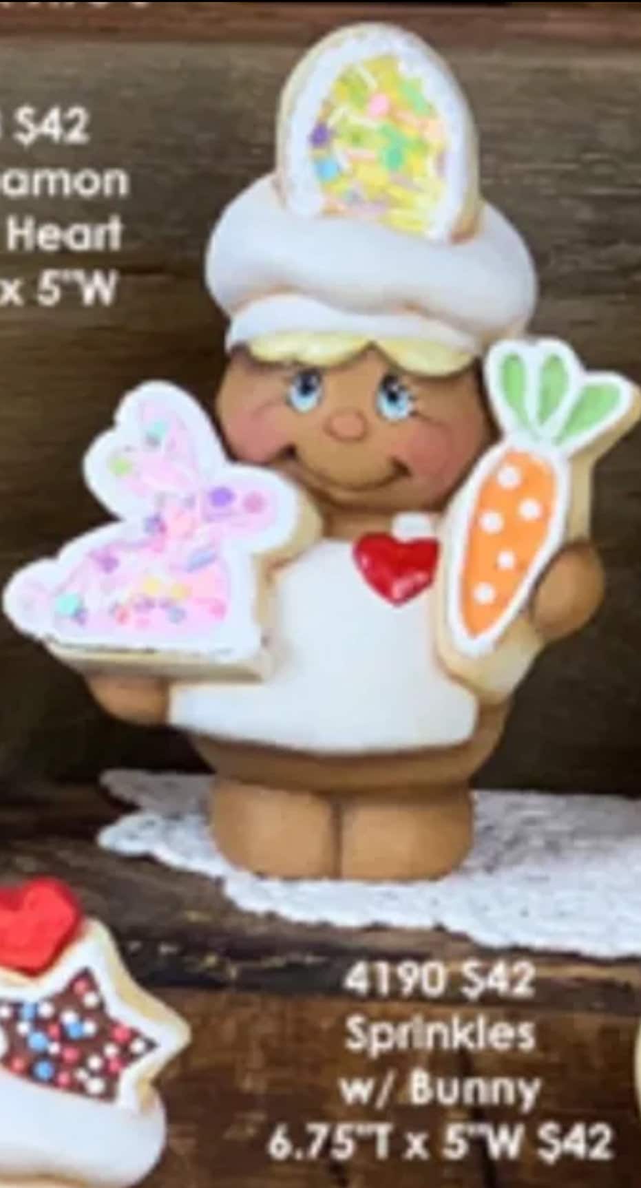 Gingerbreads - Clay Magic - Gingerbread - “sprinkles With Bunny”- Ready ...