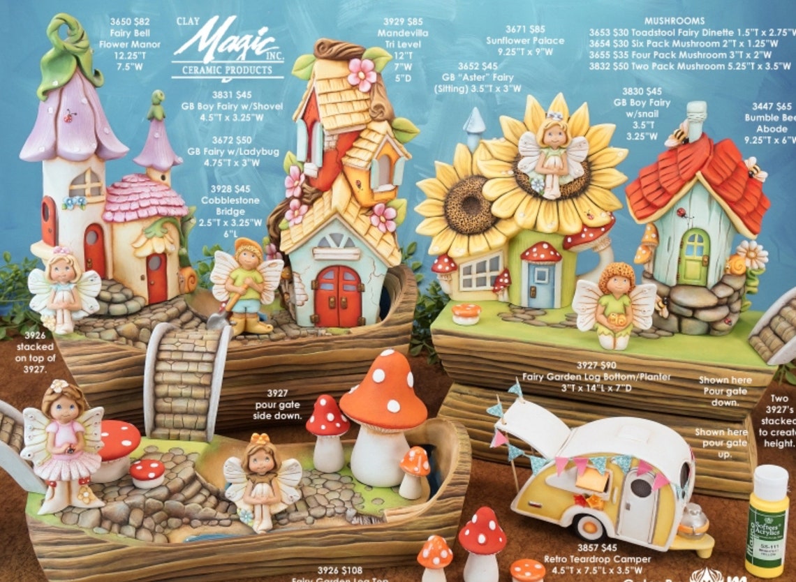 Fairy - Clay Magic - Ferry Bell Flower Manor - 3650 - Ready to Paint ...