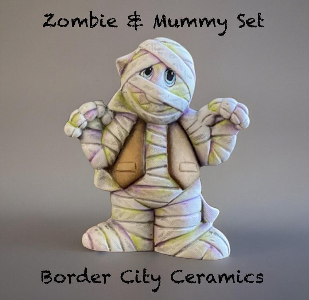 Halloween - Clay Magic Set (2) - Mummy & Zombie Set - Ready to Paint ...