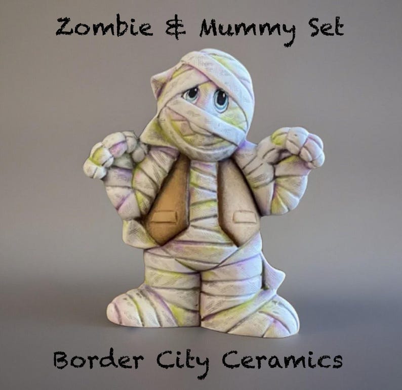Halloween - Clay Magic Set (2) - Mummy & Zombie Set - Ready to Paint ...