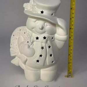 Christmas - Clay Magic - Snowman W/wreath - 4395 - Ready to Paint ...