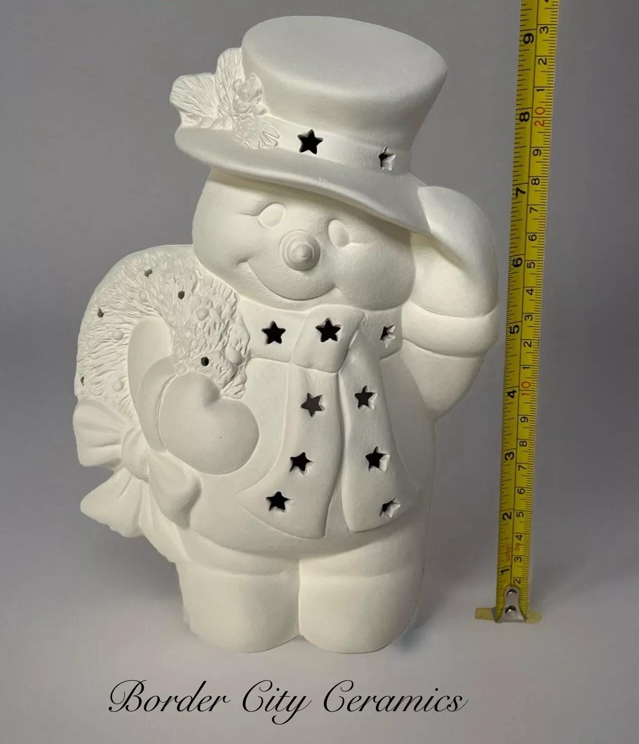 Christmas - Clay Magic - Snowman W/wreath - 4395 - Ready to Paint ...