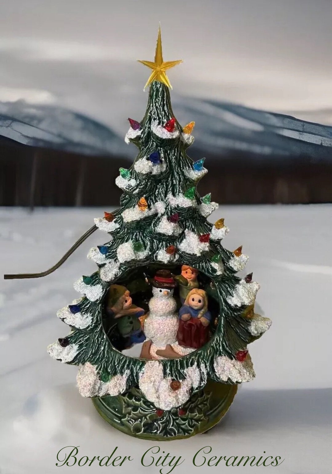 Christmas Trees - Nowell - Christmas Tree With Nativity 12” Tall - Kids ...