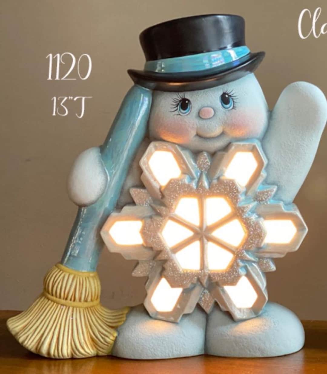 Christmas - Clay Magic - Snowman W/snowflake - 13” - 1120 - Ready to ...