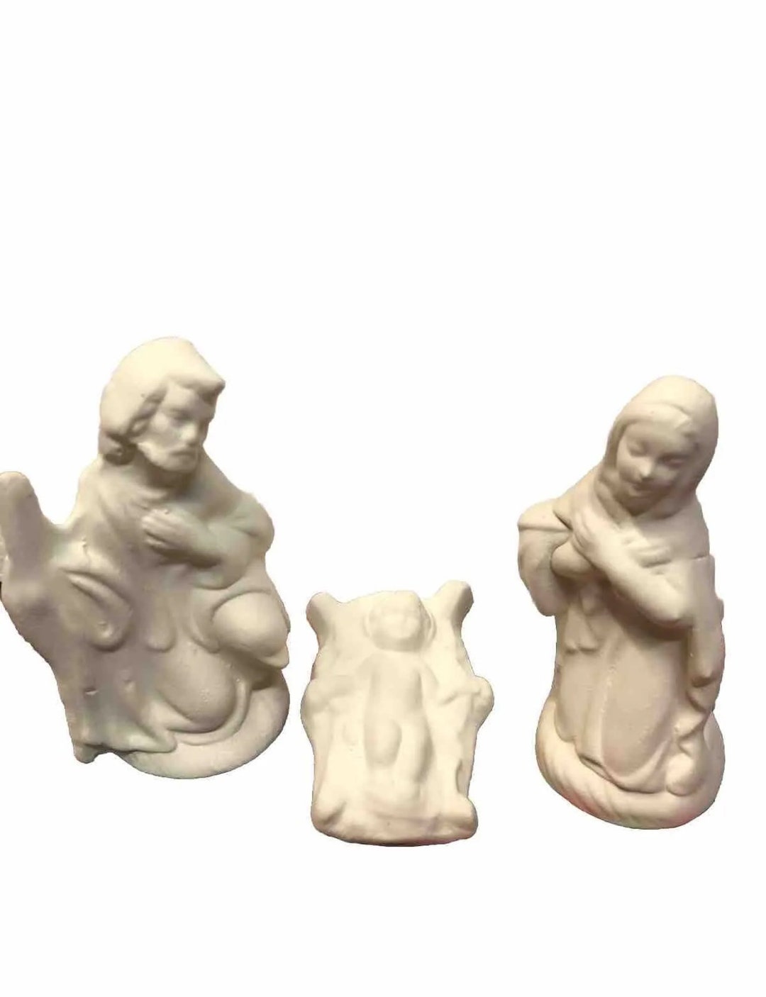 Ceramic Nativity Sets for Nowell Christmas Tree Ready to Paint - Etsy