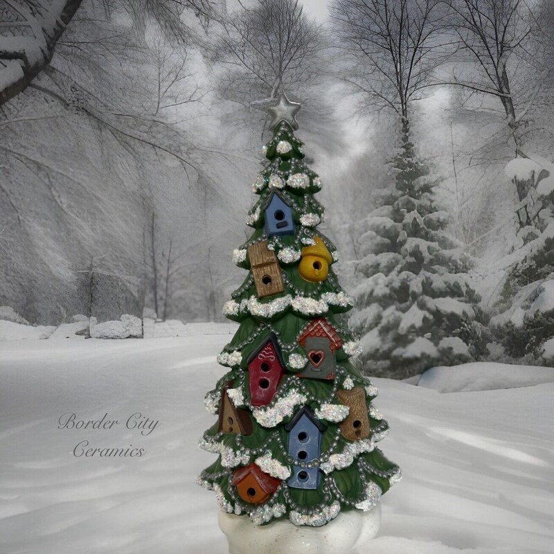 Christmas Birdhouse - Etsy