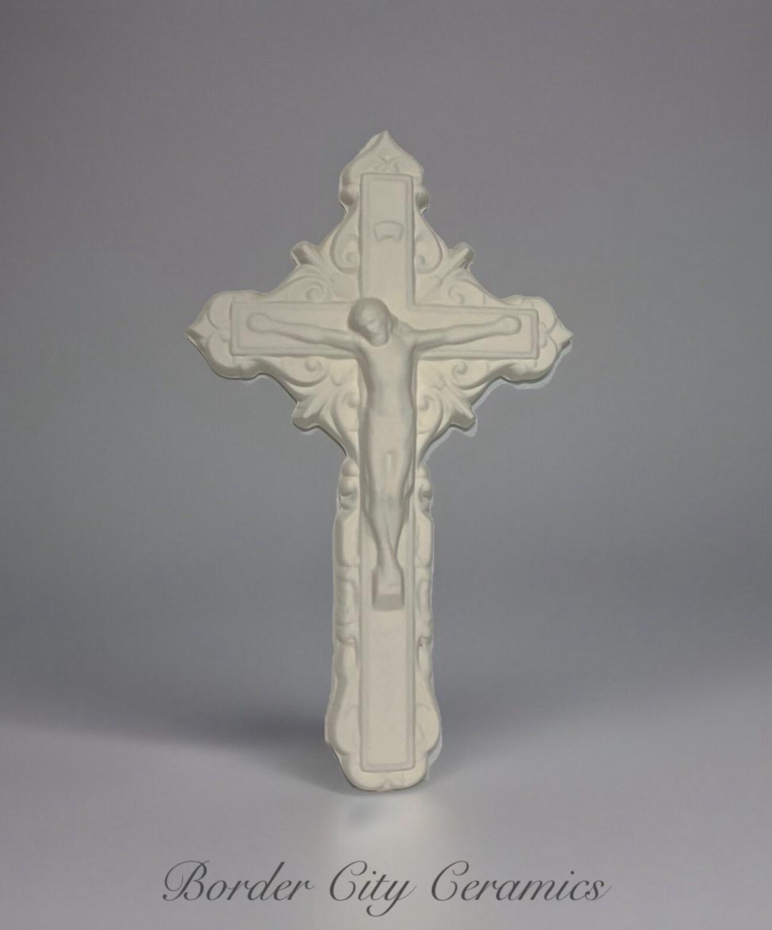 Religious - Vintage - Jesus Cross - 11” Tall - Ready to Paint - Bisque ...