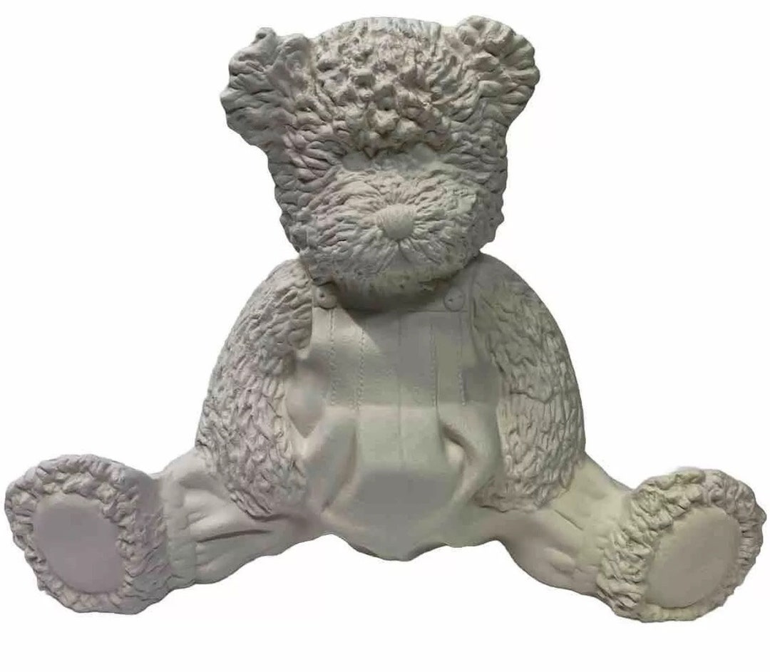 Animals Large Teddy Bear Ready-to-paint Ceramic Bisque - Etsy