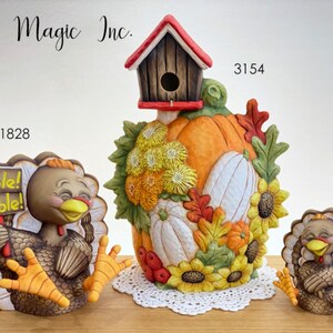 Fall- Clay Magic - Giddy Turkey - 1814 - Ready to Paint - Bisque - Etsy