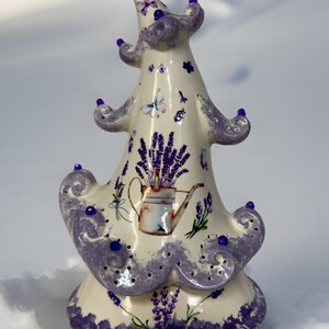 Trees - the “JOLLY” Tree W/base - 12” Tall - Spring Purple Design ...