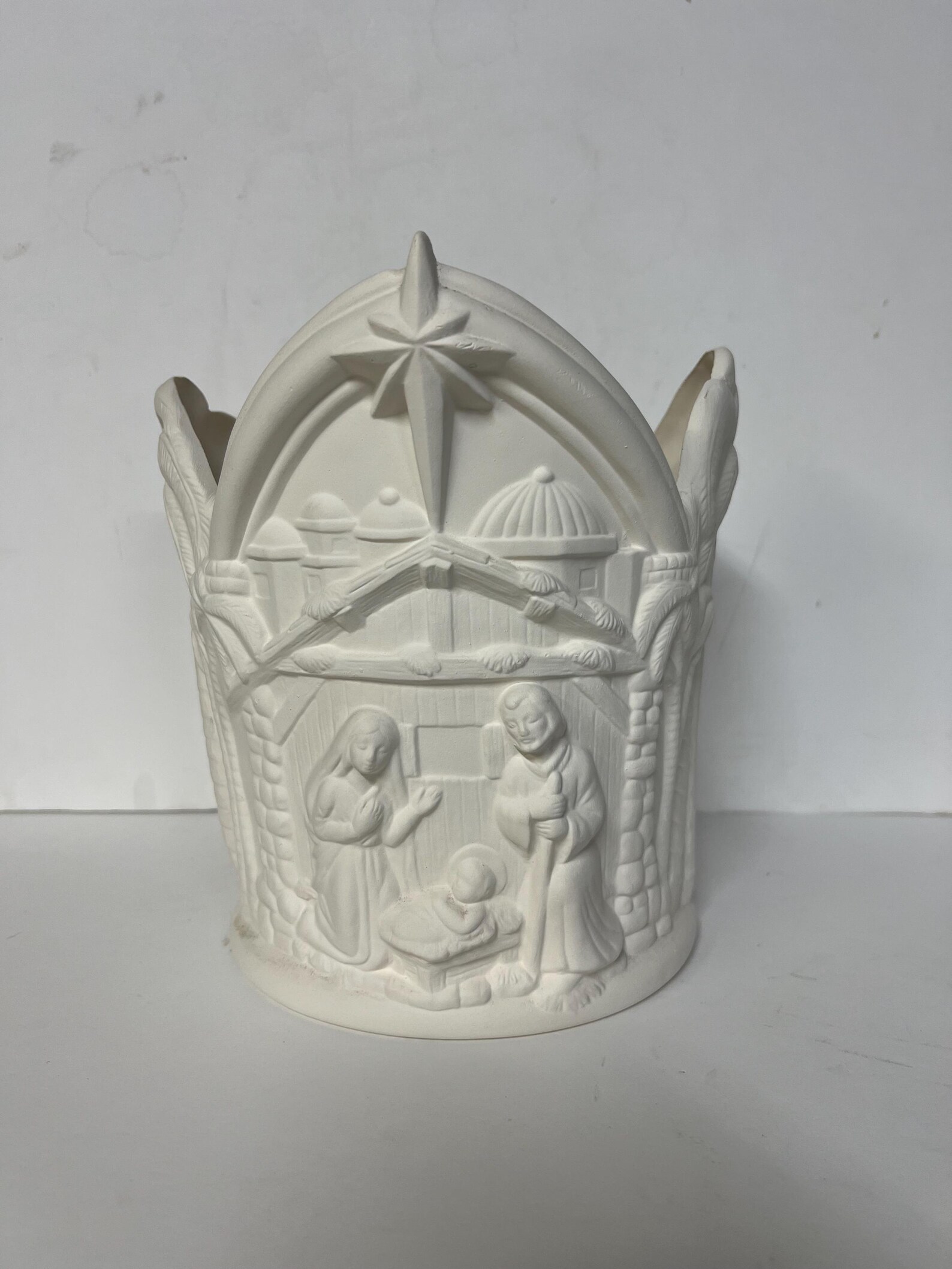 Religious - Nativity - Flower Pot - Dona’s Mold - Ready to Paint ...