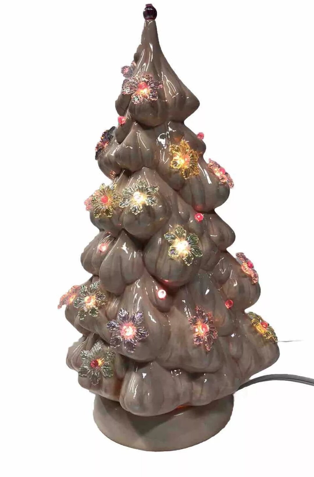 Kimple Ceramic Tree 12 Tall Handcrafted Lights Up Happy Mothers Day - Etsy