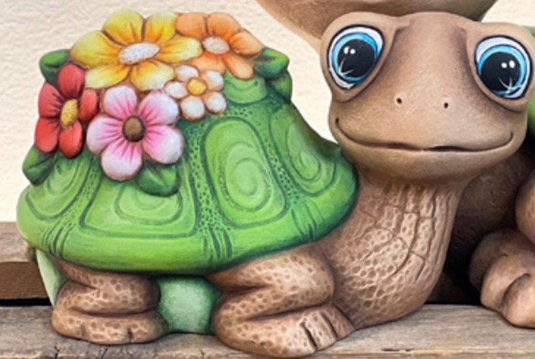 Spring - Clay Magic - “buddy Turtle”- 4”- 4414 - Ready to Paint ...